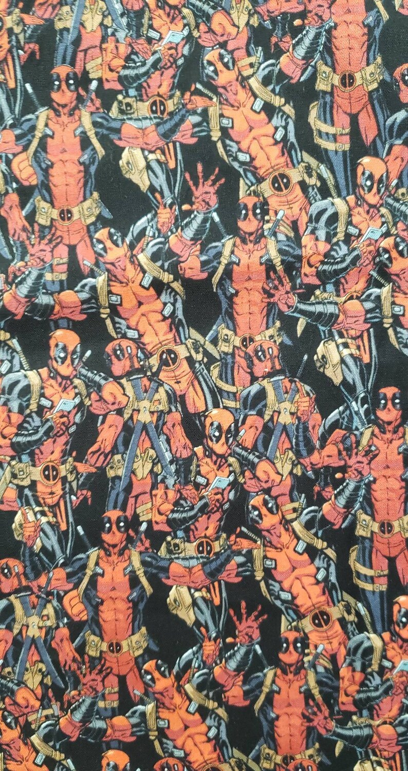 Deadpool Fabric 100% Cotton Quarter Yard 944 | Etsy