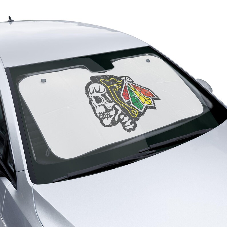 Chicago Blackhawks Chief Head - Distressed Skeleton Digital Vector ...