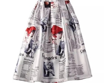 Newspaper Skirt - Etsy