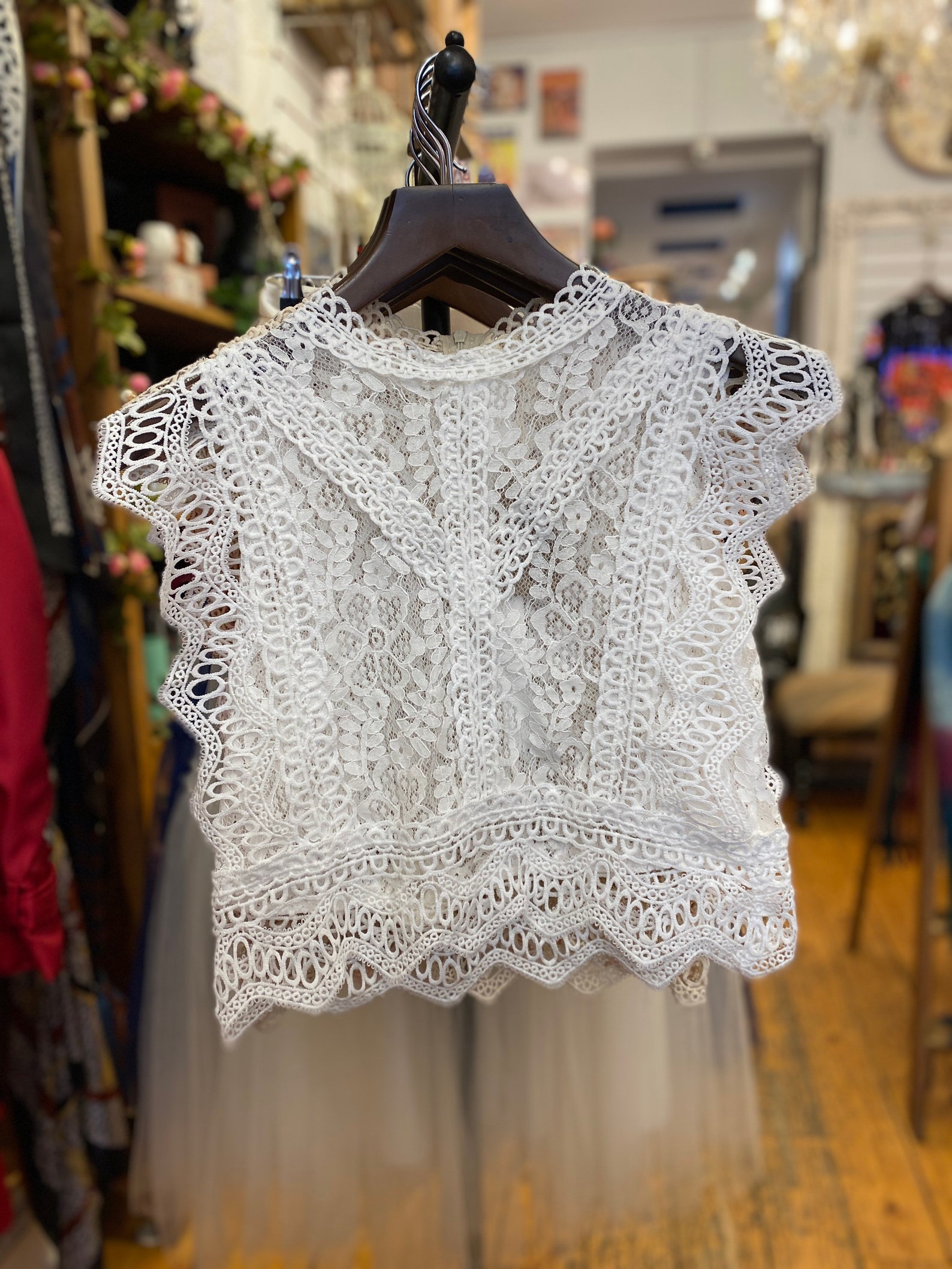 Lace Crop Top Vintage Style Victorian Style Romantic Top - Etsy