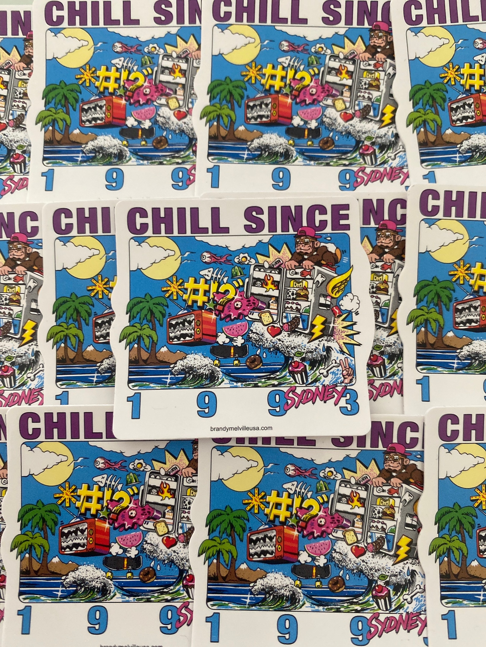 CHILL SINCE 1993 Brandy Melville Sticker - Etsy