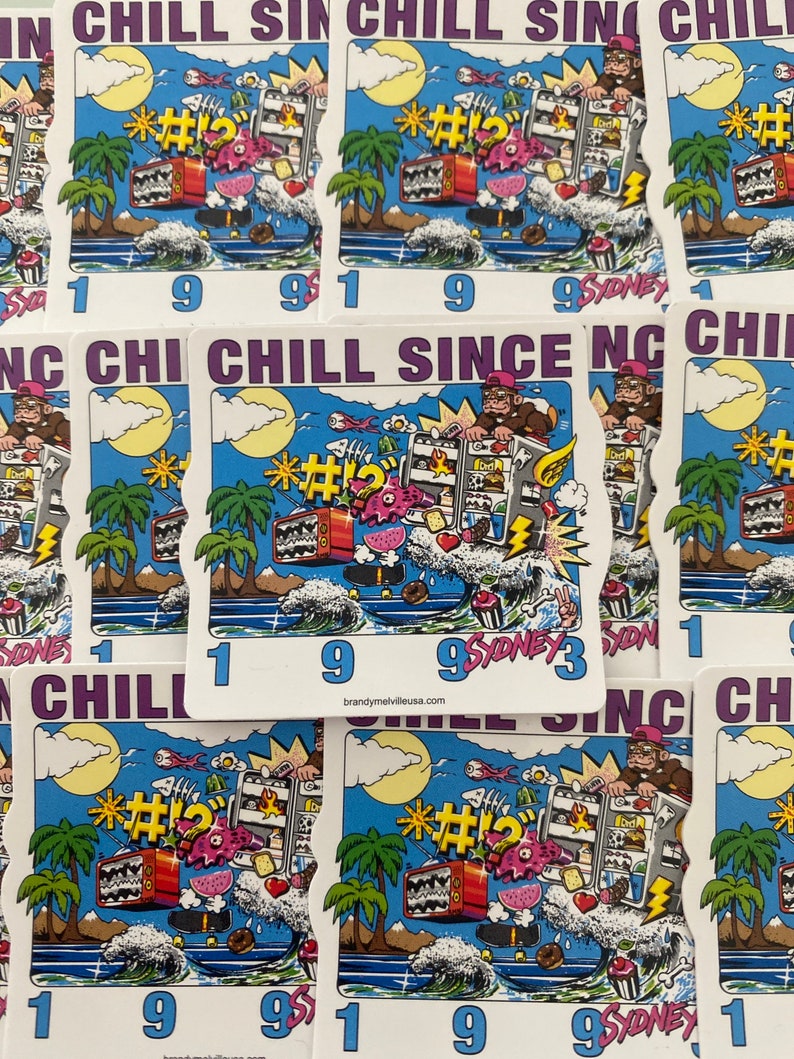 CHILL SINCE 1993 Brandy Melville Sticker - Etsy