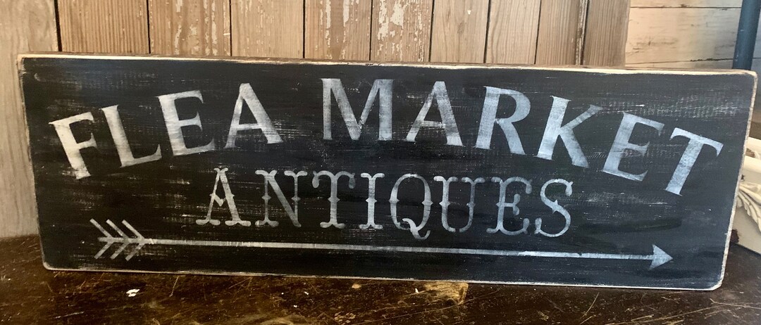 Handmade Vintage WOODEN SIGN Antique Market Primitive Distressed Rustic ...