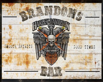 Harley Davidson Welcome Sign - Etsy UK