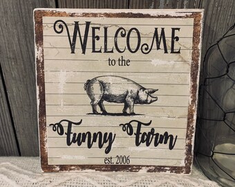 Funny Farm Sign - Etsy