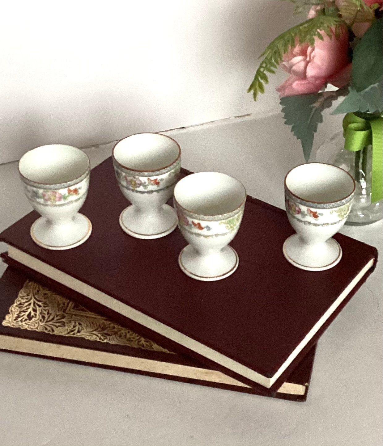 Antique Kiva (pale Blue) Noritake/morimura Egg Cups, Made in Nippon ...