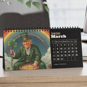 Donald Trump Academic Year Desk Calendar 2026, MAGA 2026 Desktop ...