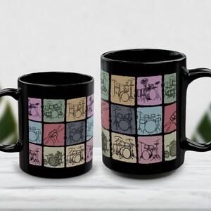 Vintage Drummer Mug, Retro Drummer Coffee Mug, Drummer Gift for ...