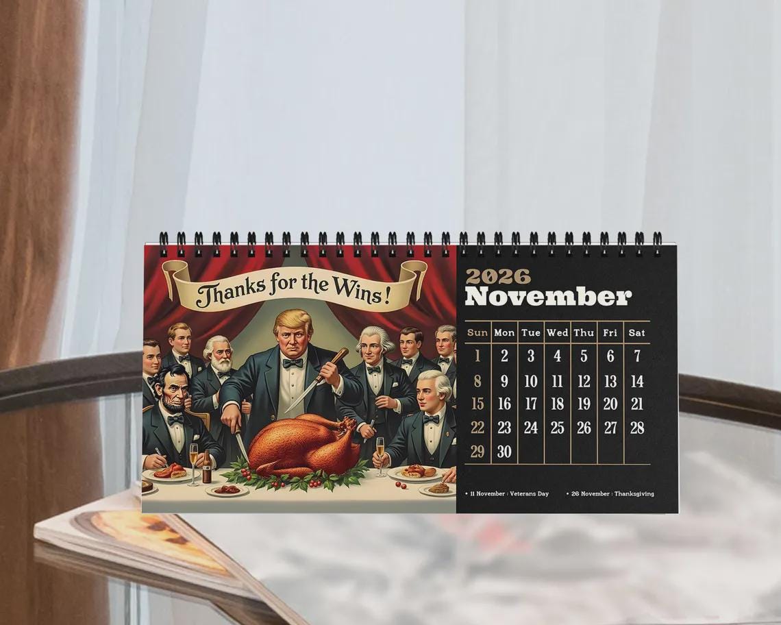 2026 Donald Trump Desk Calendar, MAGA 2026 Desktop Calendar, Funny ...
