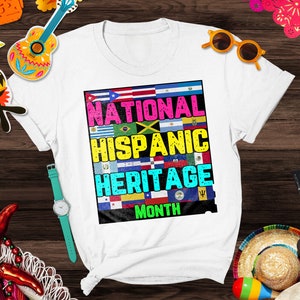 National Hispanic Heritage Country Shirt, Hispanic Month T-shirt ...