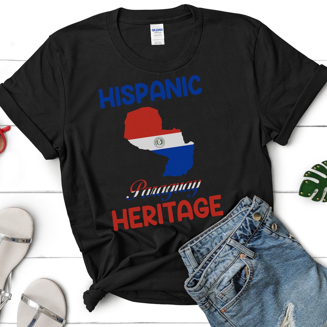 Flag Hispanic Heritage Paraguay Map Latino Heritage Month - Etsy