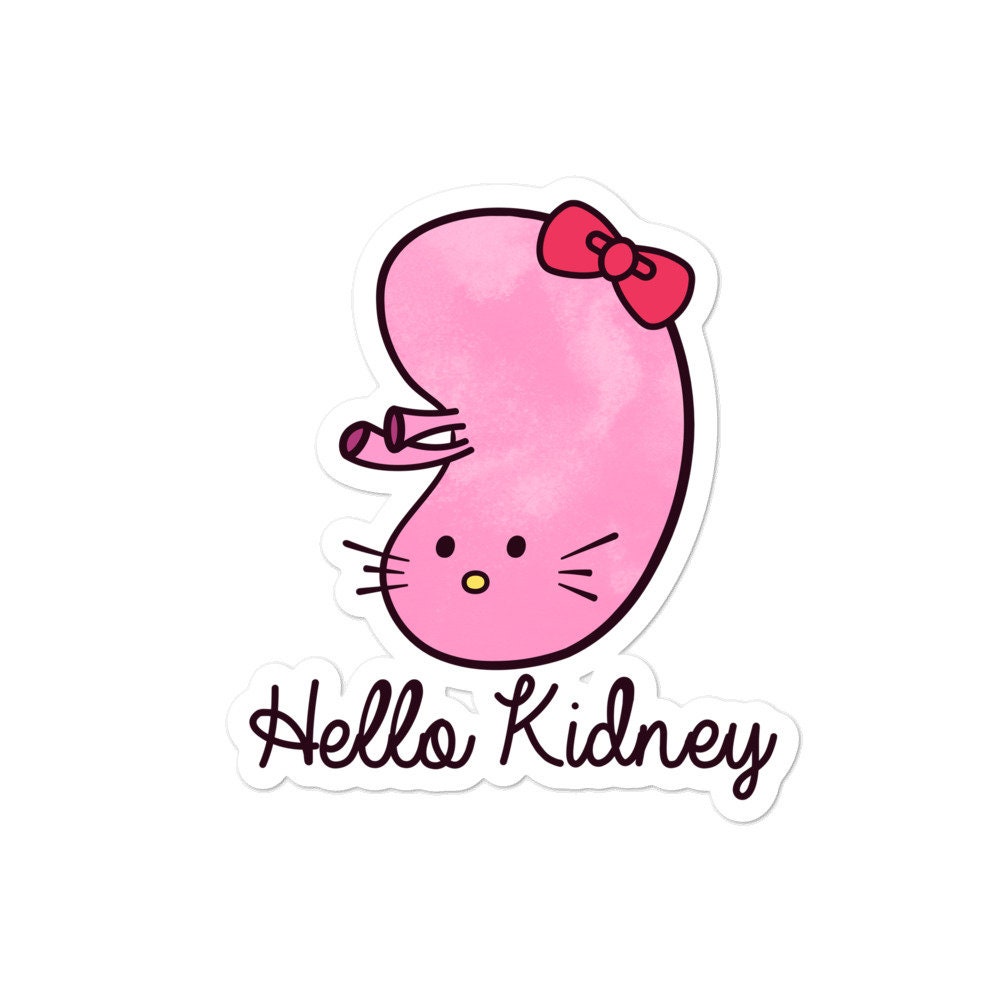 Hello Kidney Kidney Transplant Survivor Bubble-free stickers | Etsy