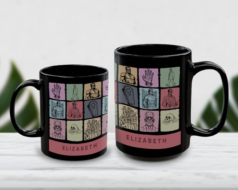 Personalized Frankenstein Monster Mug With Custom Name - Cute ...