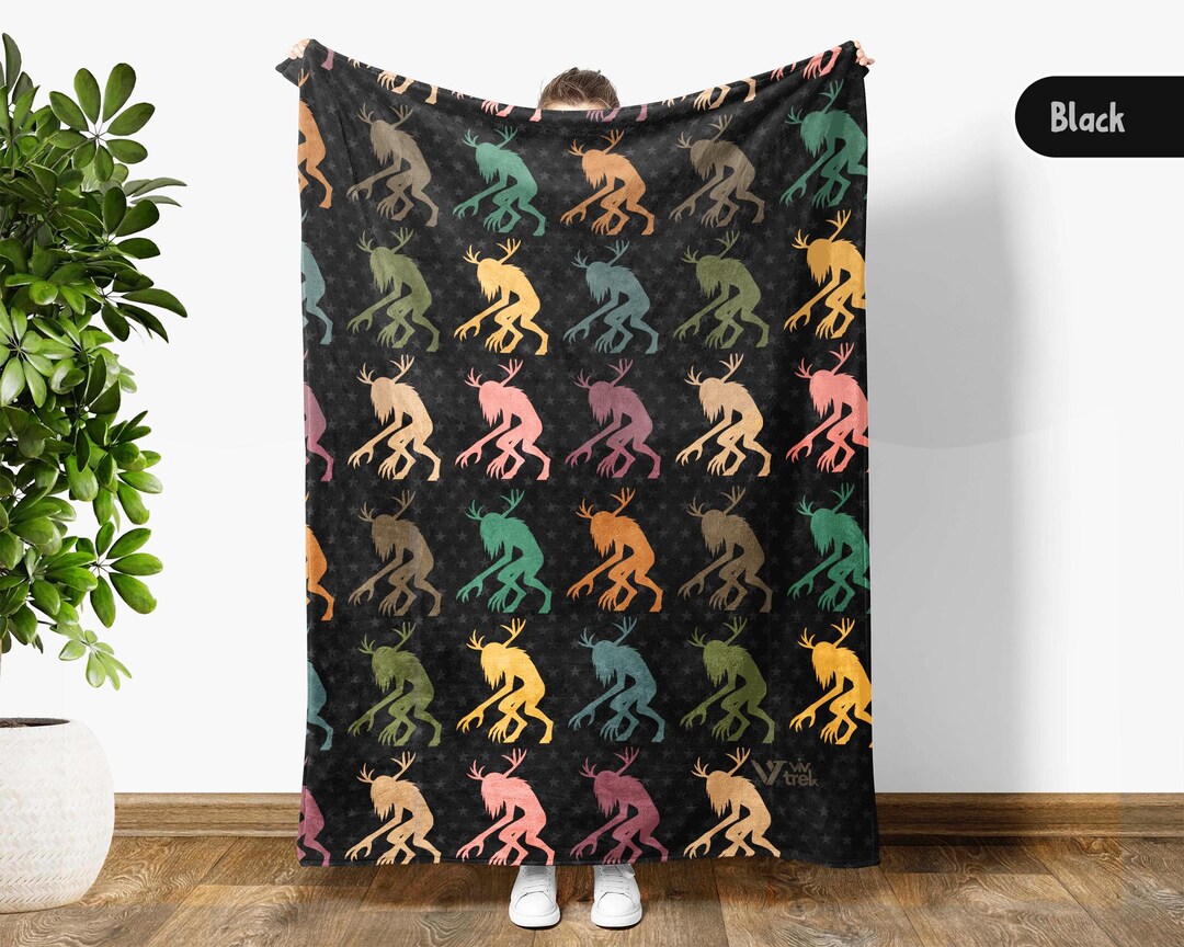 Wendigo Blanket, Creepy Forest Spirit Blanket, Cryptid Lover Throw Gift ...
