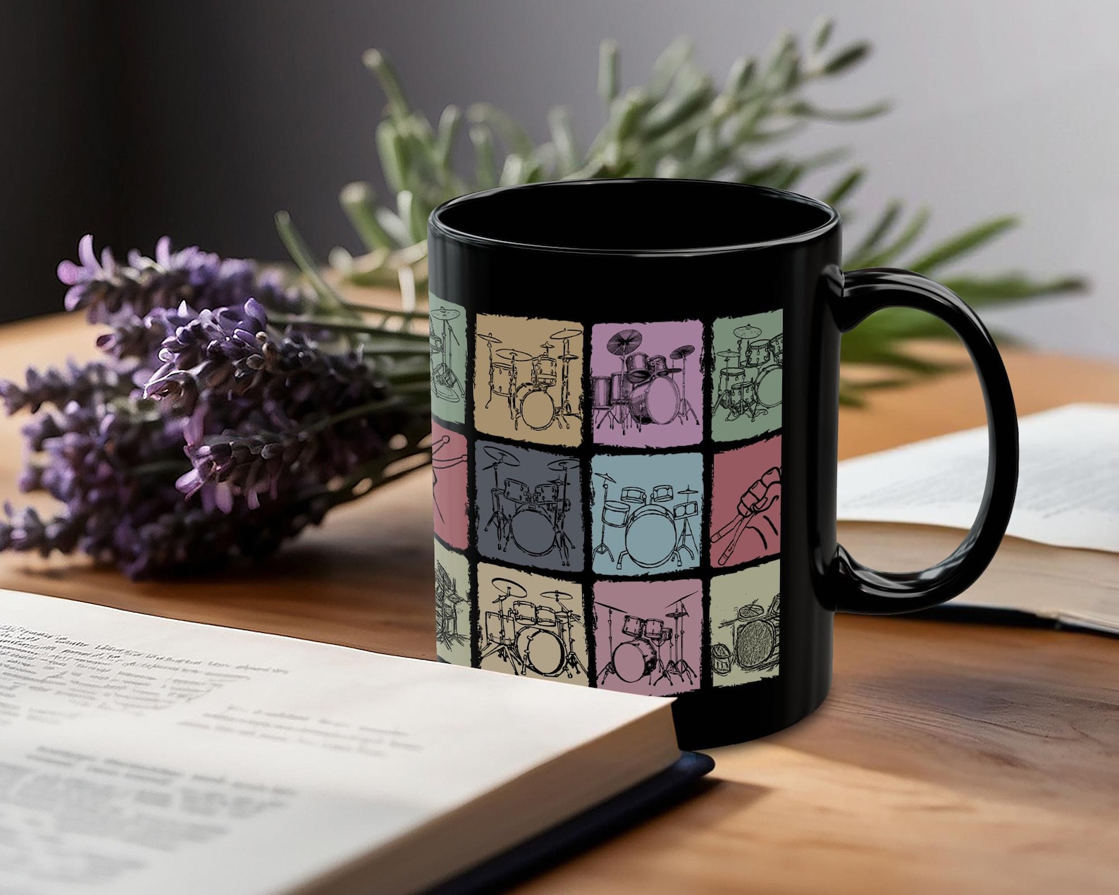 Vintage Drummer Mug, Retro Drummer Coffee Mug, Drummer Gift for ...