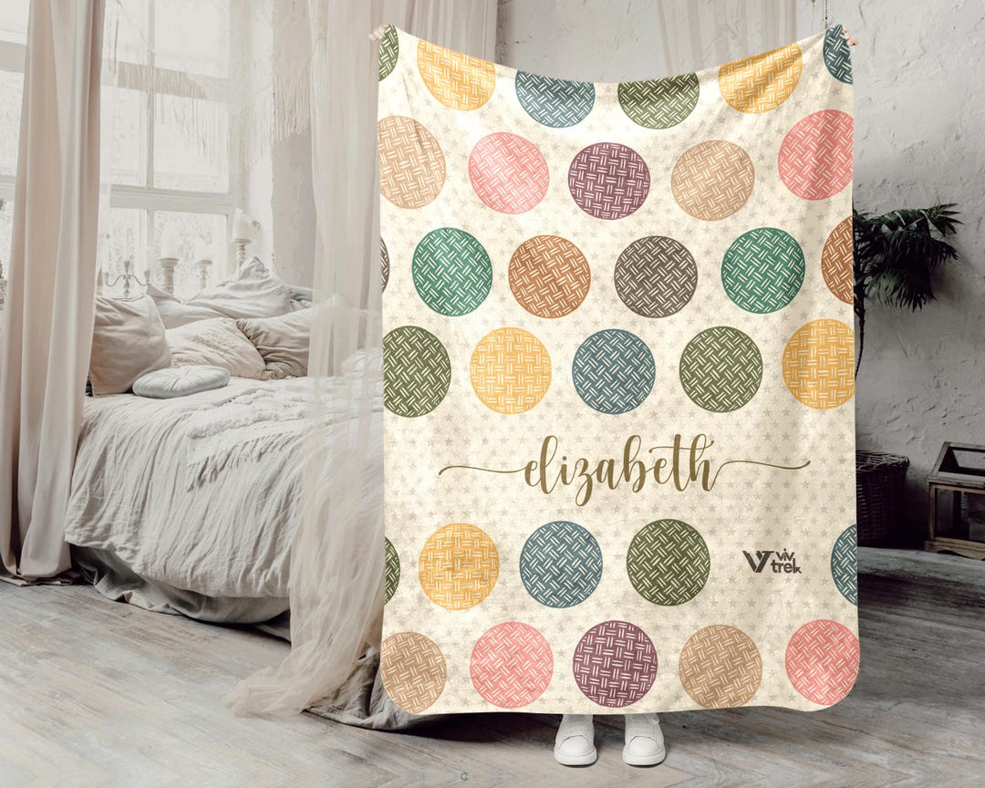 Custom Dodgeball Blanket, Retro Personalized Name Throw Blanket ...