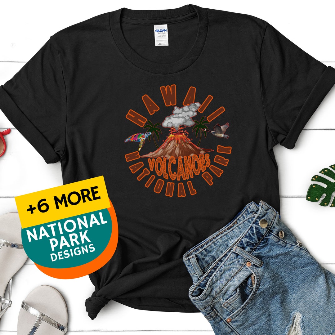 Hawaii Volcanoes National Park Shirt Collection of 7 Designs, Hawaii ...