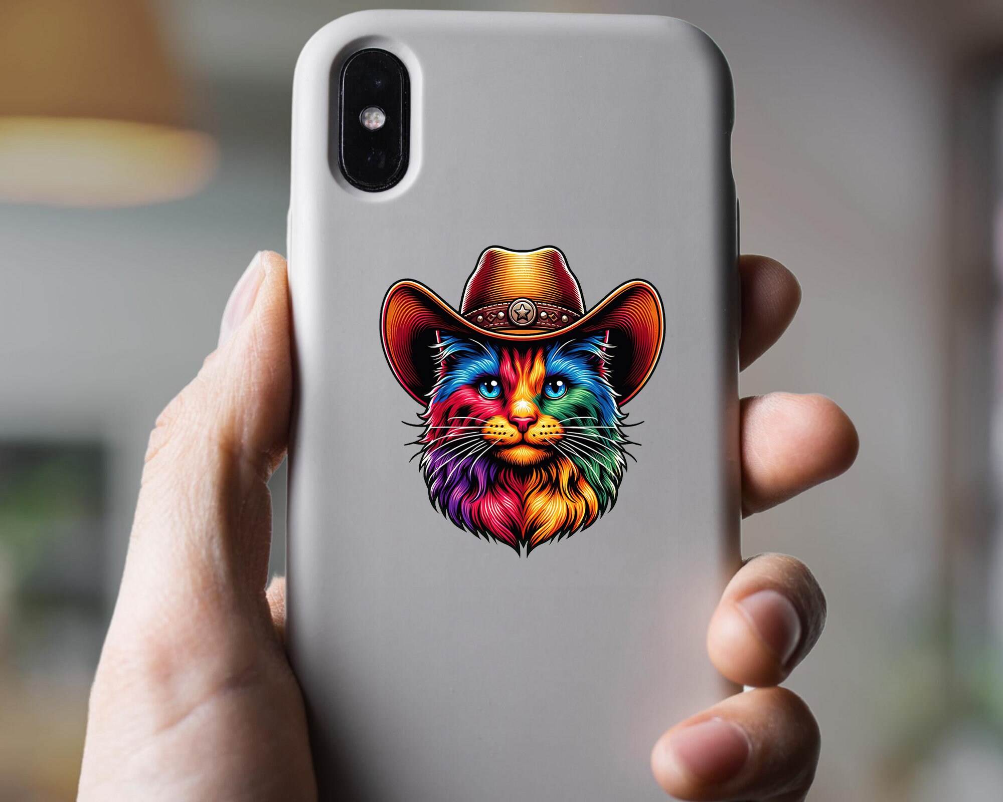 Retro Color Western Cat With Cowboy Hat Meowdy T-shirt, Cat Owner Gift ...