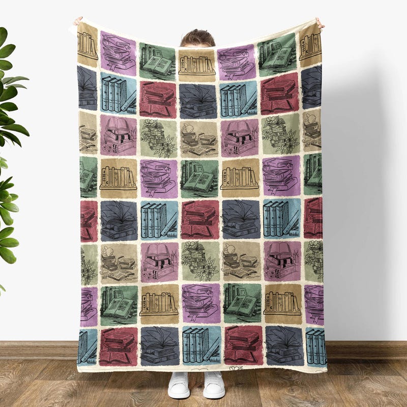 Library Blanket - Etsy