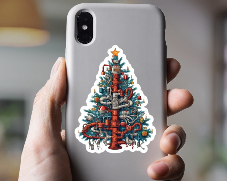 Funny Plumber Christmas Tree Sweatshirt, Plumbing Ornament Decor Xmas ...