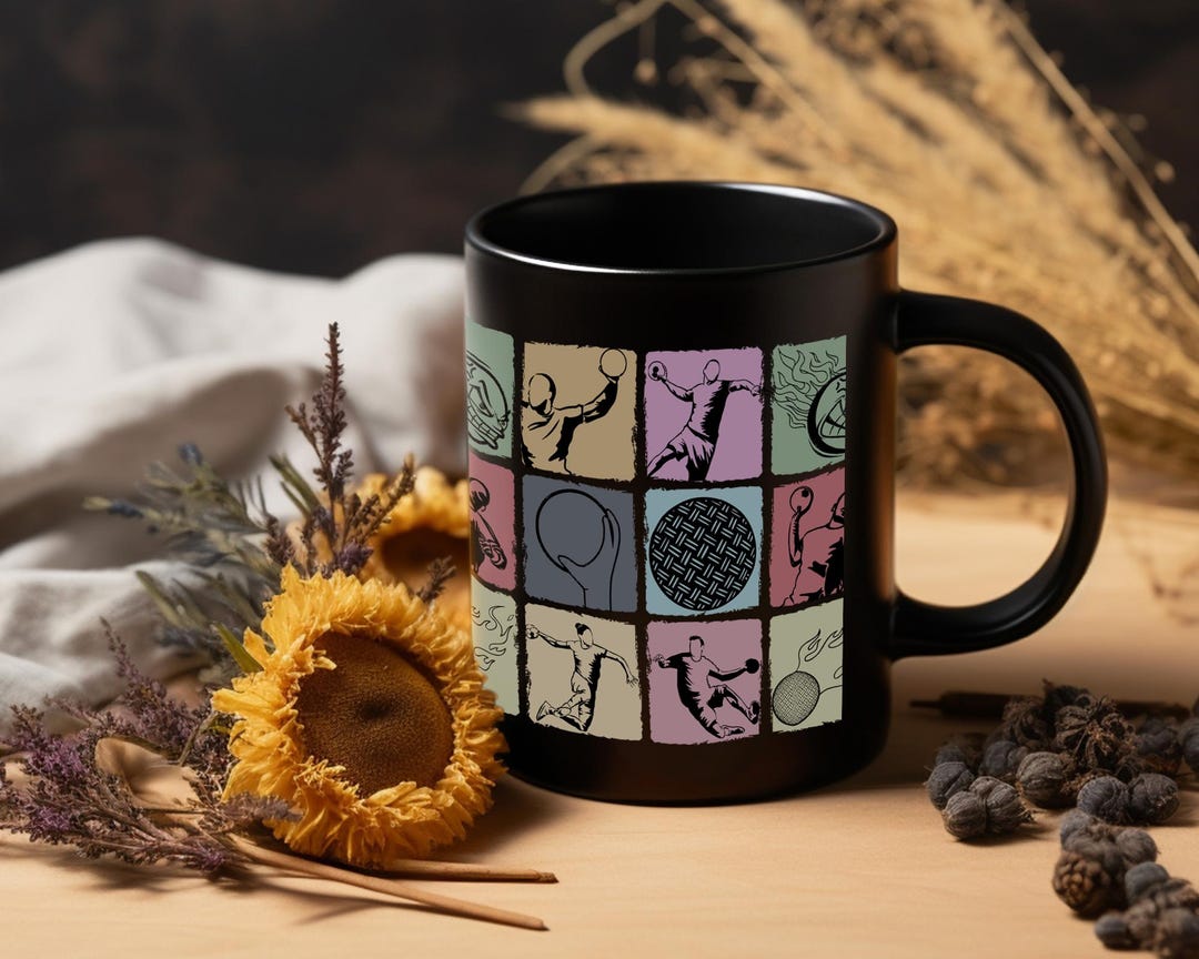 Vintage Dodgeball Mug, Cute Dodgeball Coffee Mug, Distressed Dodgeball ...