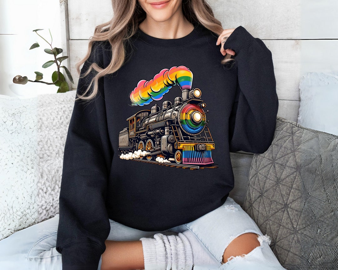 Funny LGBTQ Rainbow Pride Train Shirt, LGBTQ Shirt, Pride Month Gift ...