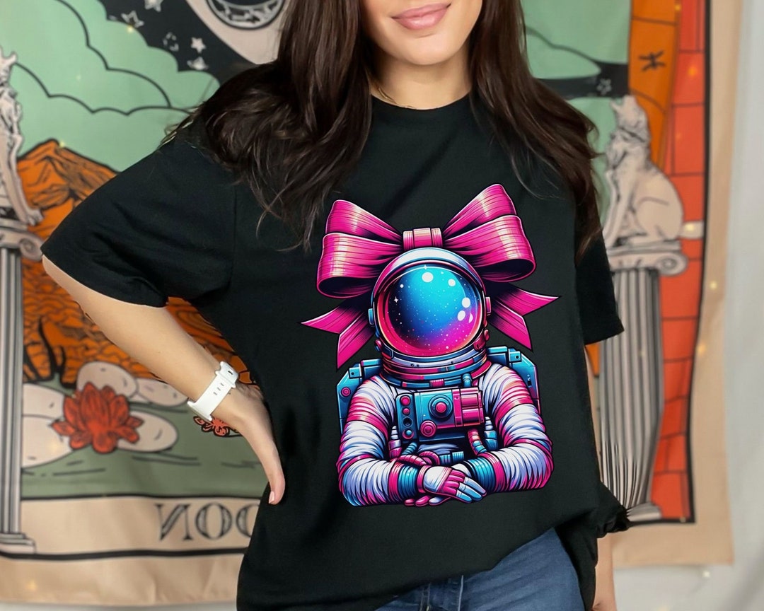 Coquette Astronaut Spaceman Shirt, Coquette Galaxy Shirt, Cosmonaut ...