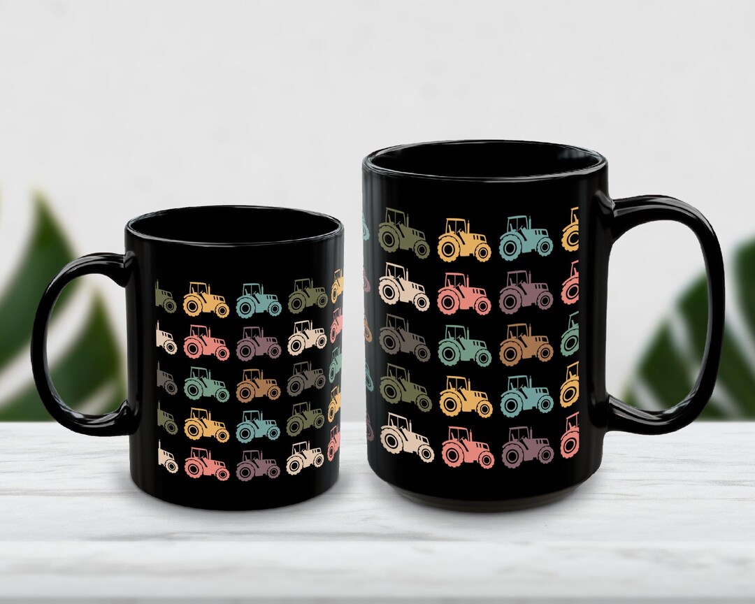Retro Farming Tractor Mug, Agriculture Coffee Mug, Farmer Gift Cup ...