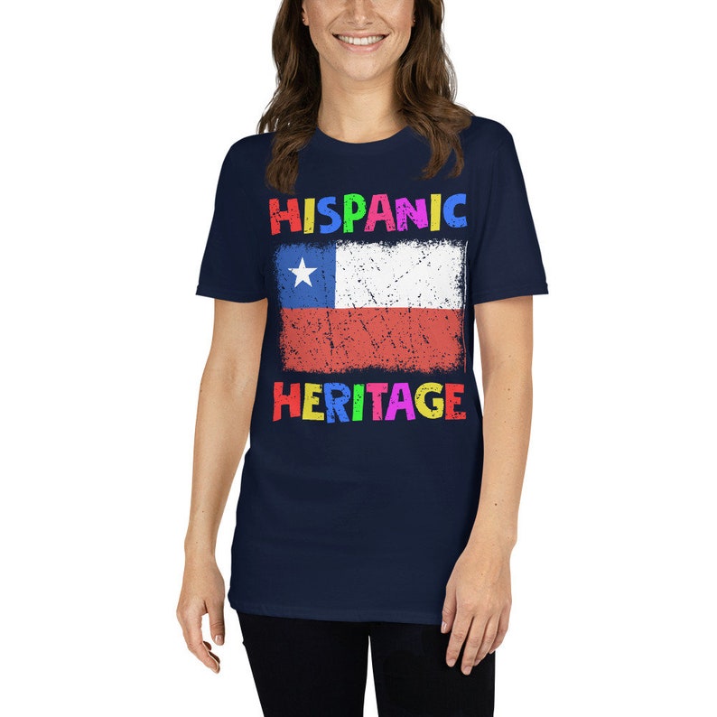 Flag Hispanic Heritage Chile Map Latino Heritage Month Shirt - Etsy