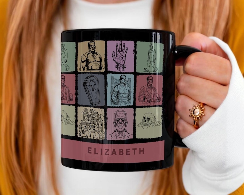 Personalized Frankenstein Monster Mug With Custom Name - Cute ...