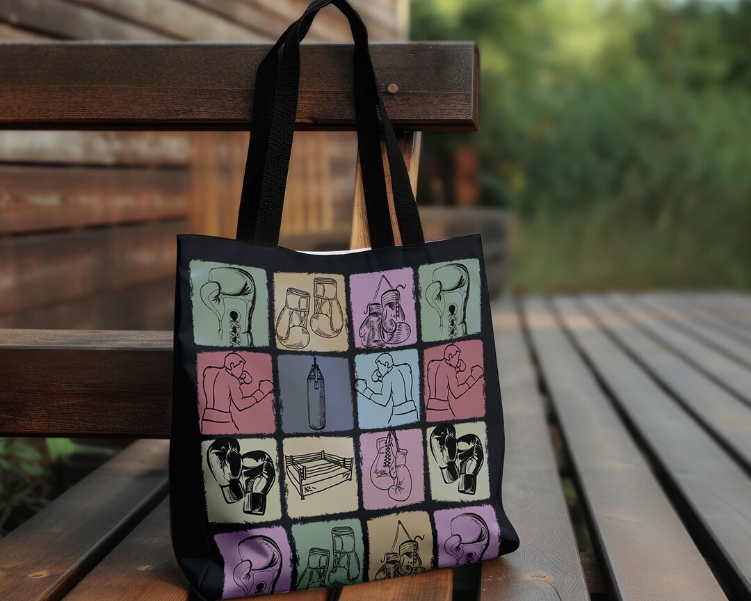 Funny Boxing Lover Tote Bag, Punching Gym Canvas Bag, Boxer Gift ...