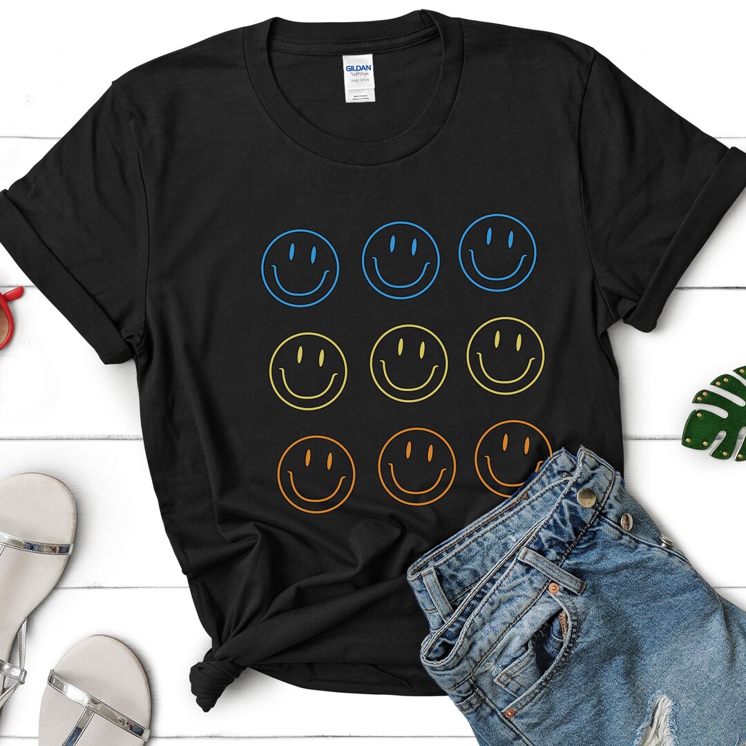 Cute Smile Shirt Smile Face Shirt Happy Face Shirt Happy - Etsy