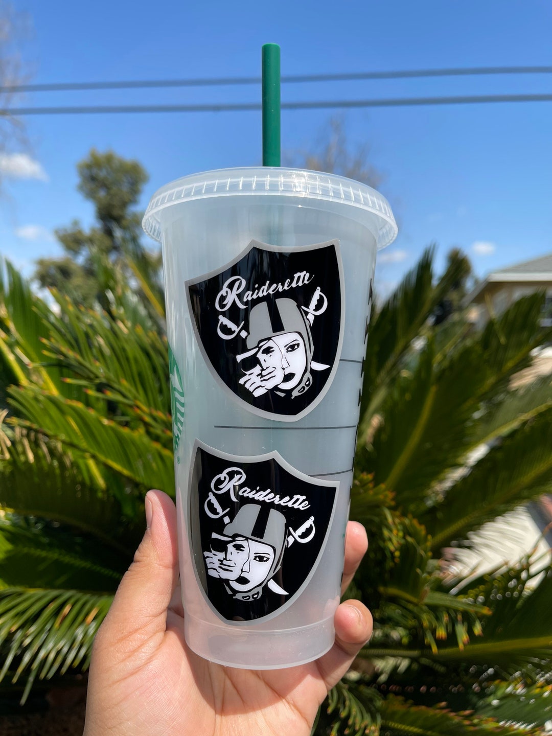Custom Inspired Raiders Starbucks Cold Cup - Etsy
