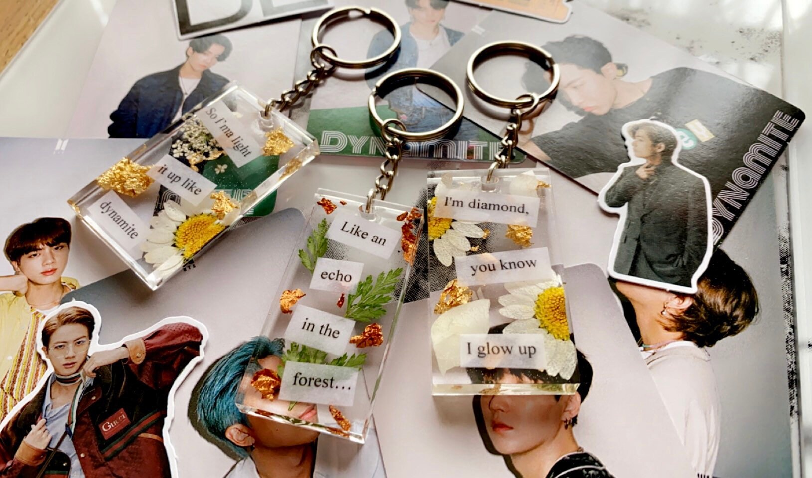 Lyrics Keychains Resin Keychains BTS Inspired Christmas - Etsy UK