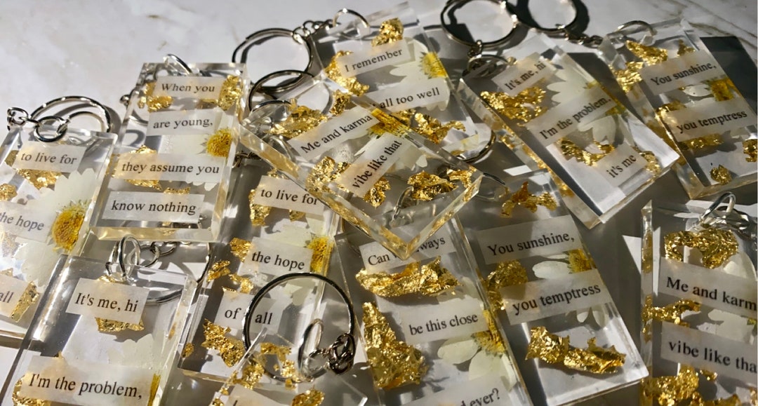 Resin Keychains Lyric Keychains Newjeans Inspired Christmas Gift Ideas ...