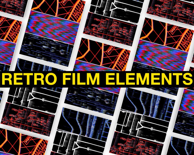 Analog Circuit Bent Texture Video Overlay, CRT Manual Scans, Retro Film ...