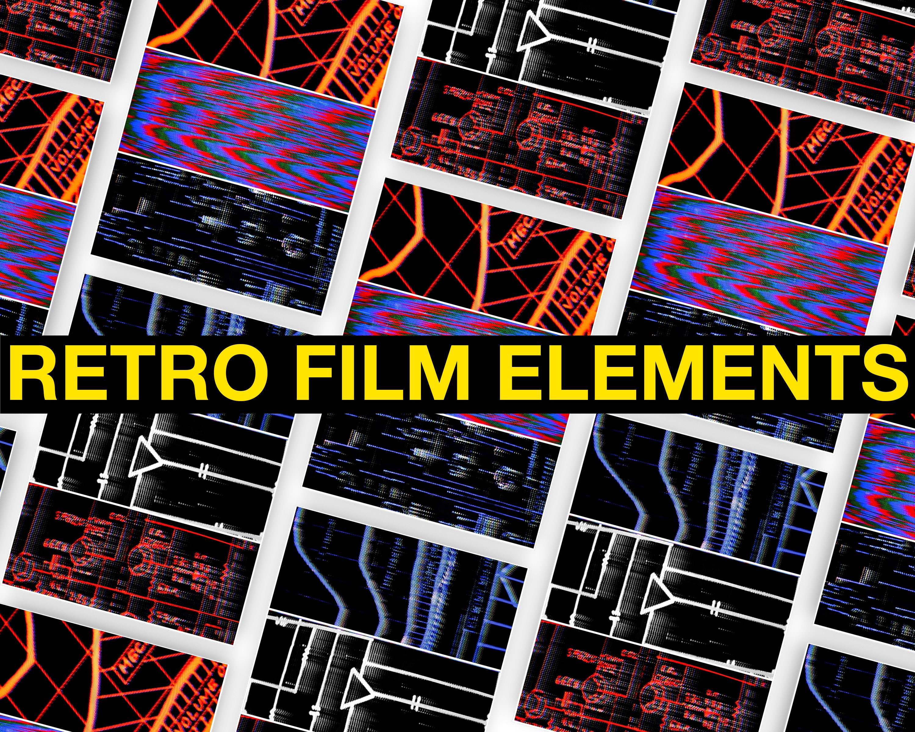 Analog Circuit Bent Texture Video Overlay, CRT Manual Scans, Retro Film ...