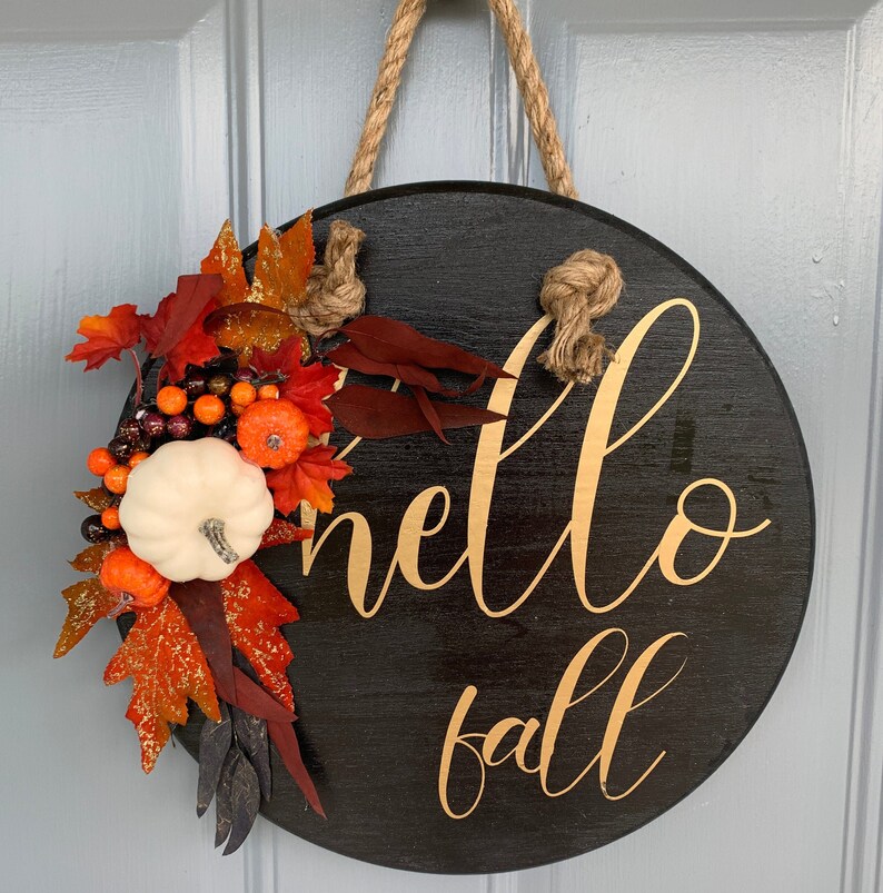 Fall Door Sign - Etsy