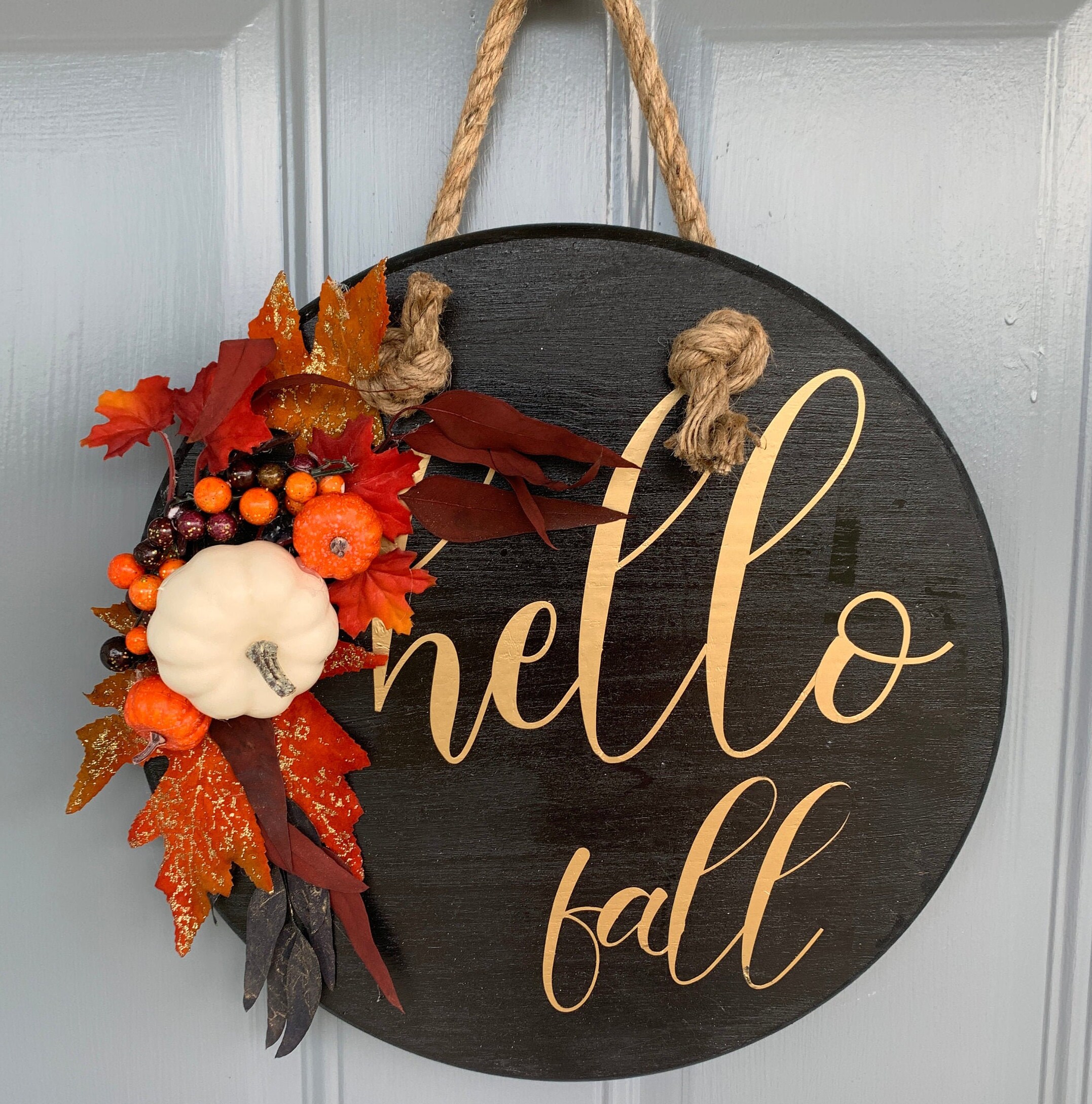 Fall Door Sign - Etsy