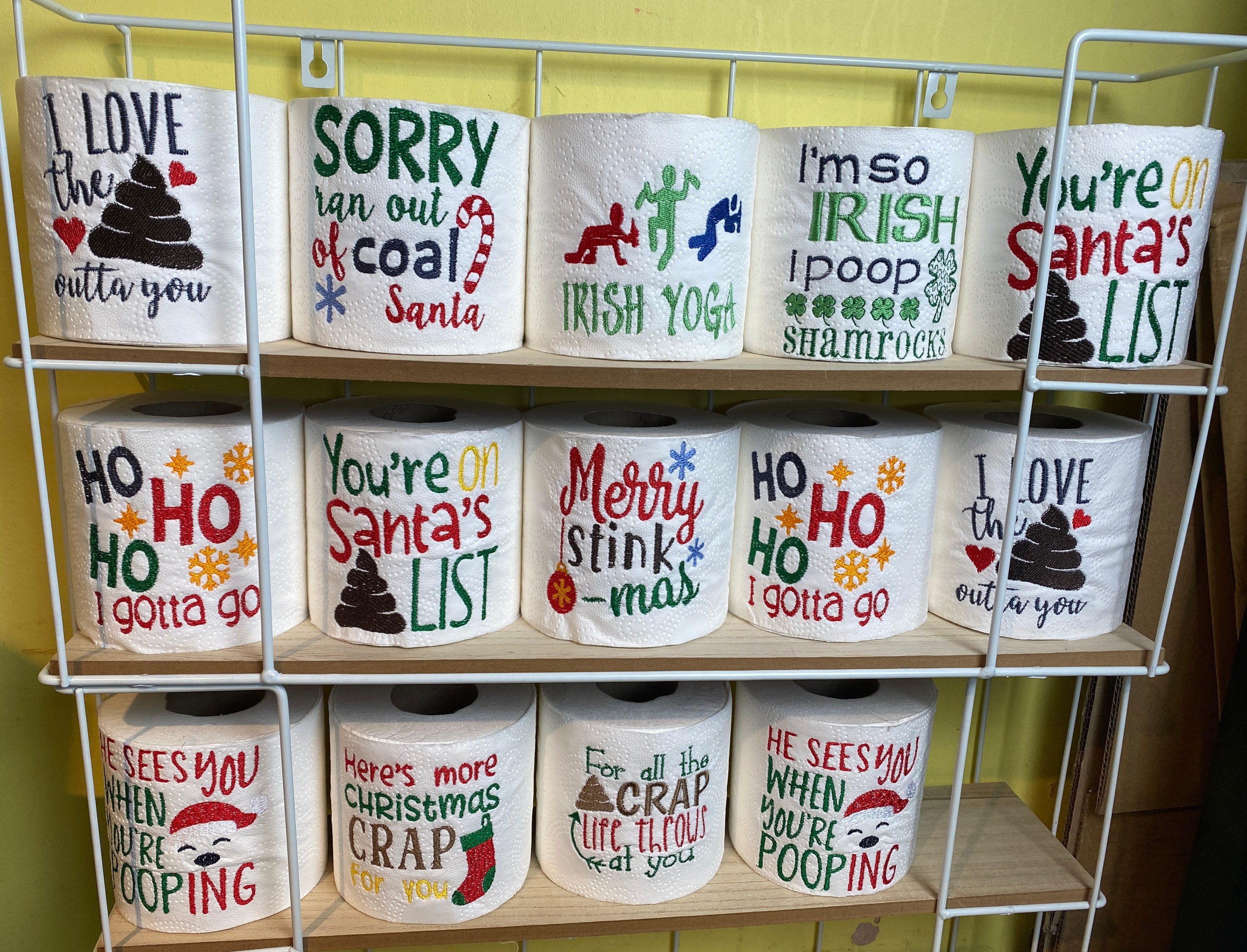 Holy Crap Youre 50 50th Birthday Gift, Embroidered Toilet Roll ...