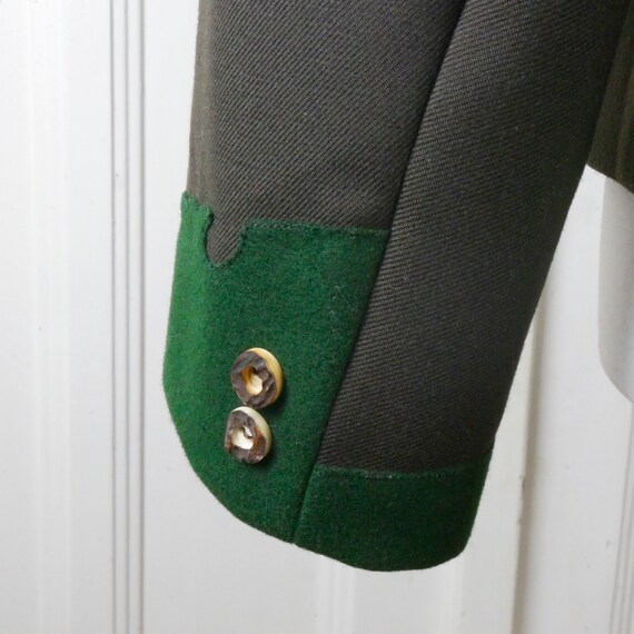 Austrian Blazer, 1990s Vintage Cropped Trachten Jacke… - Gem