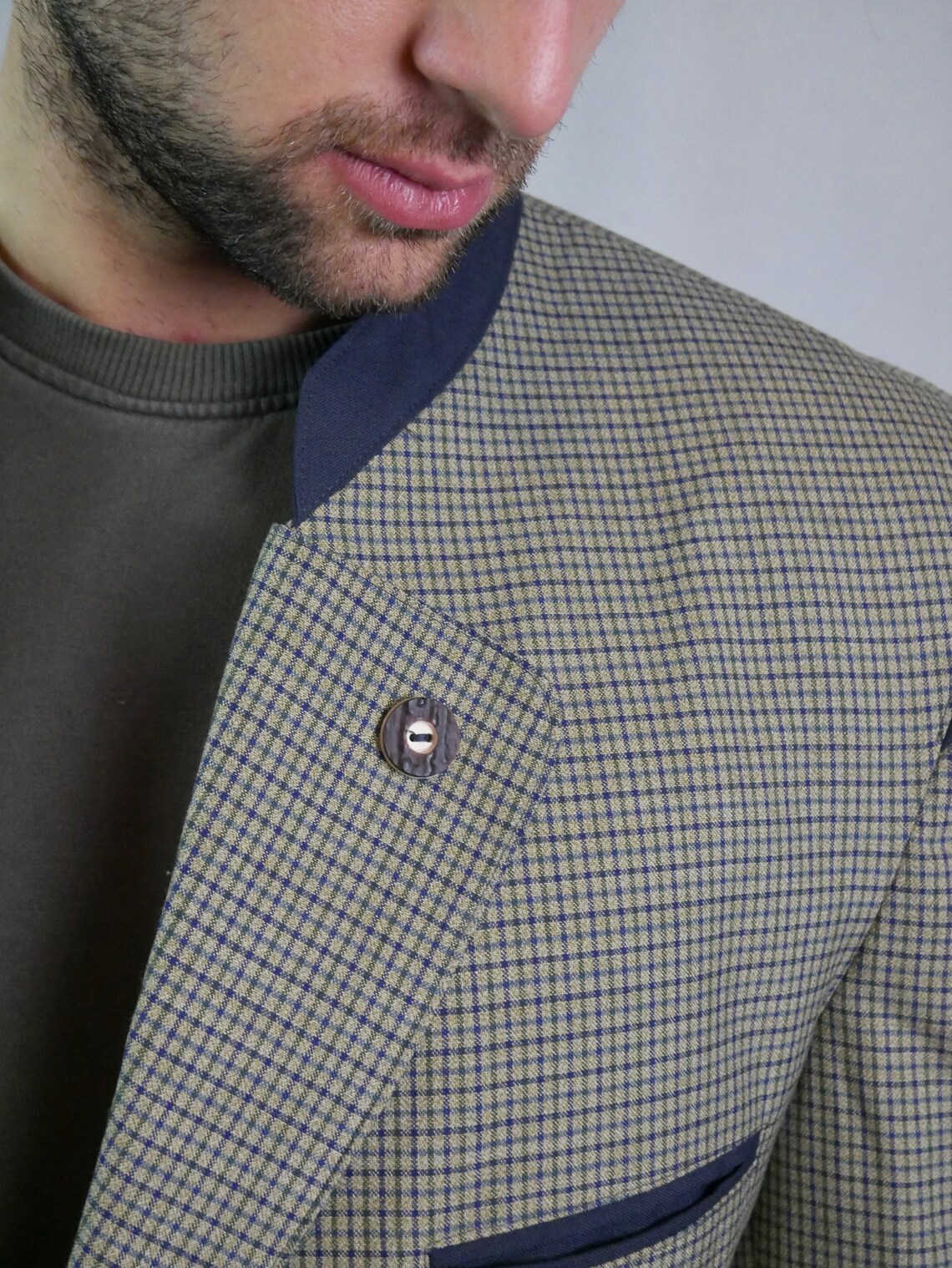 Trachten Jacket, 90s Vintage Austrian Pale Green Blazer With Band ...