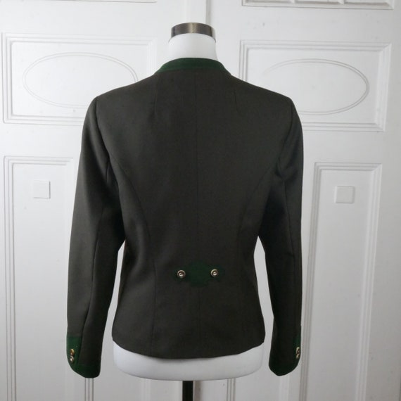 Austrian Blazer, 1990s Vintage Cropped Trachten Jacke… - Gem