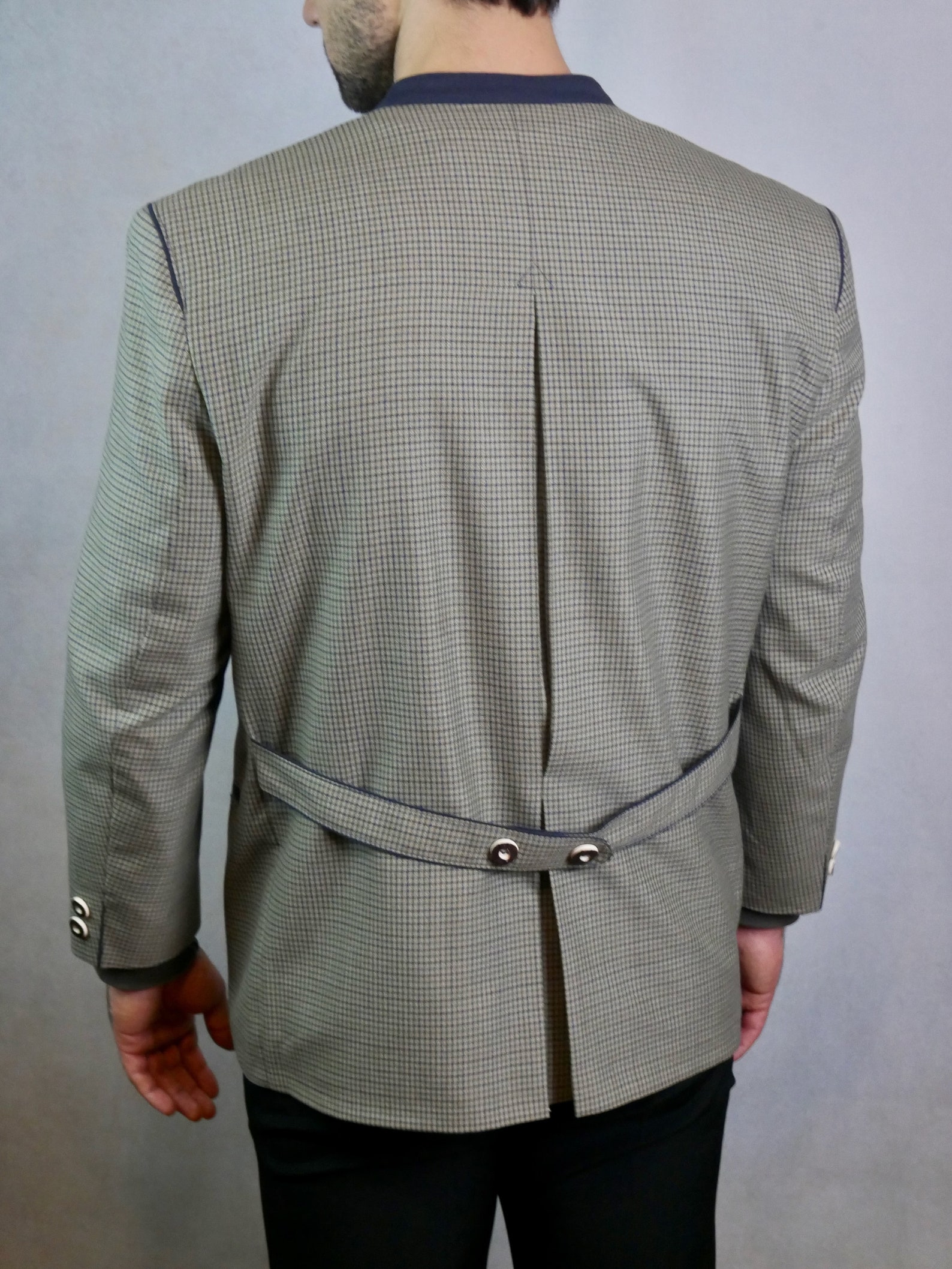 Trachten Jacket, 90s Vintage Austrian Pale Green Blazer With Band ...