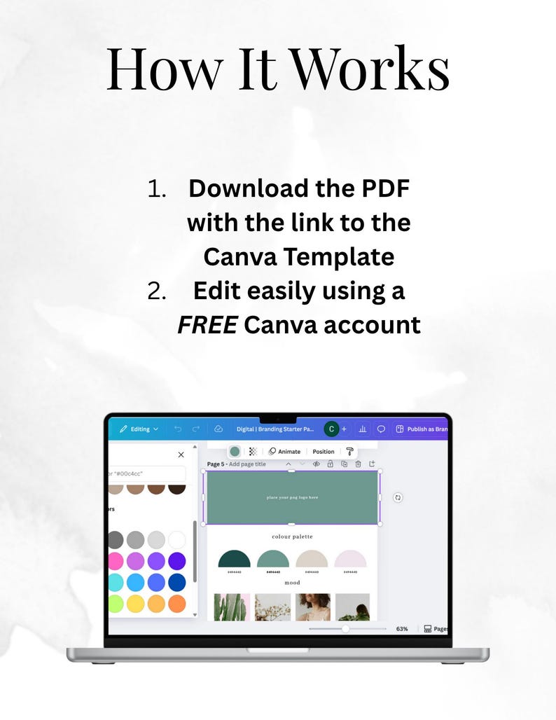 Editable Branding Guide Template for Canva | Small Business Brand ...
