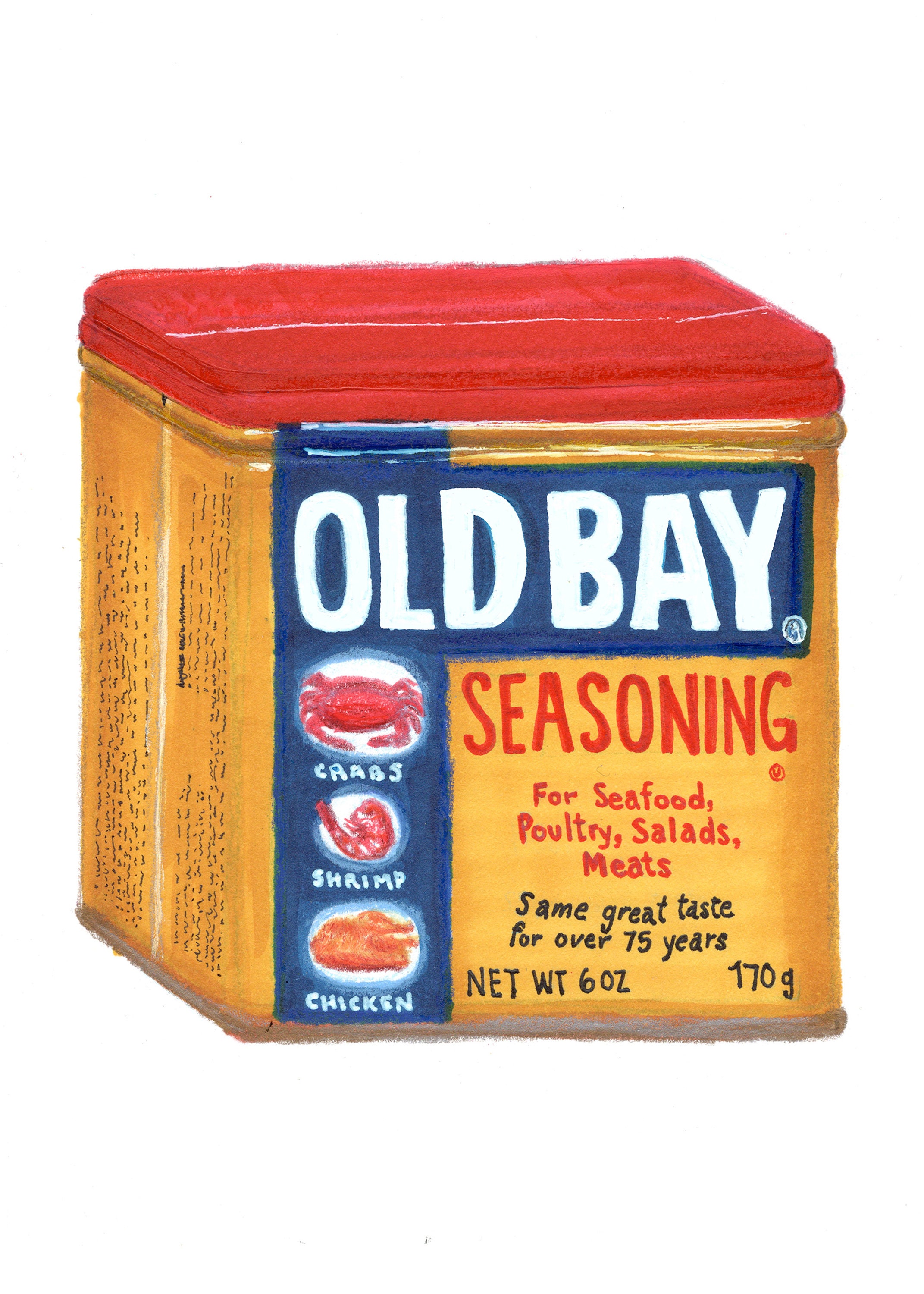 Old Bay Seasoning Illustration Art Print - Etsy