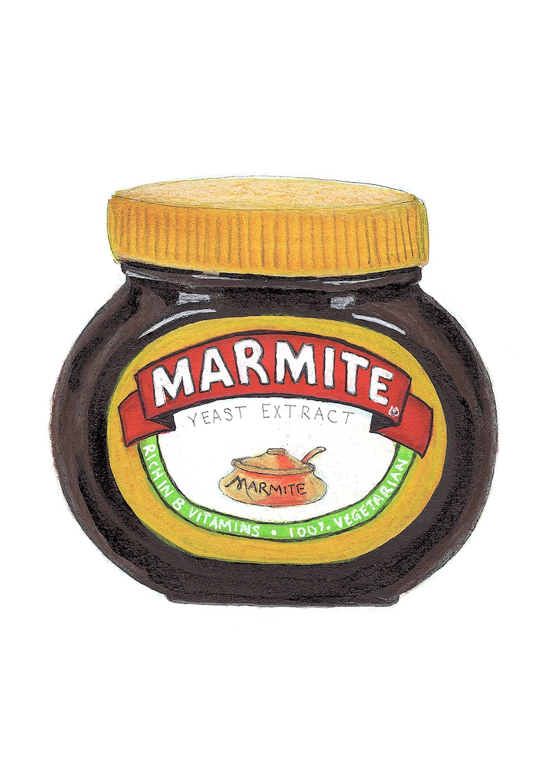 Marmite Spread Illustration Art Print - Etsy