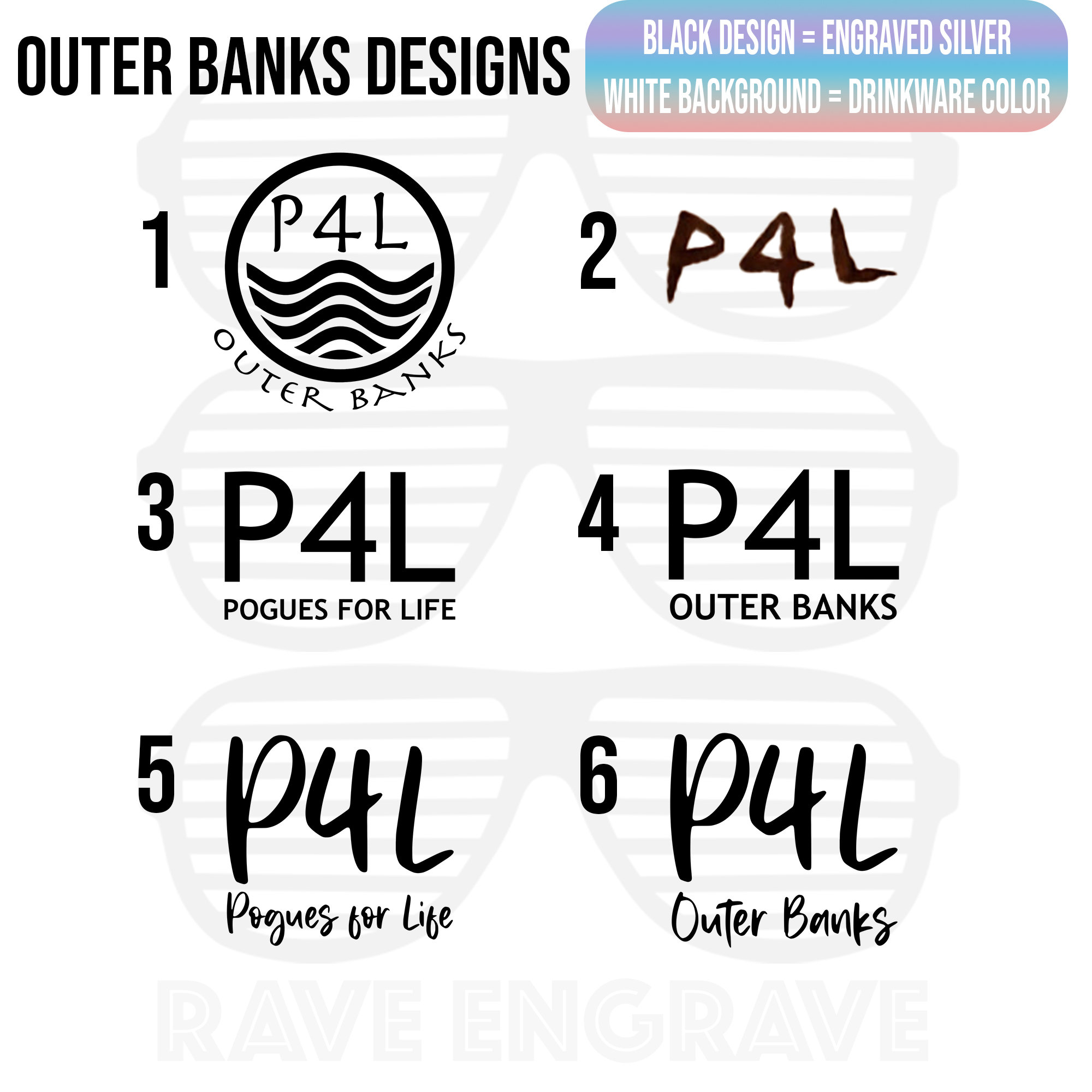 Outer Banks P4L Design Collection personalization Included - Etsy
