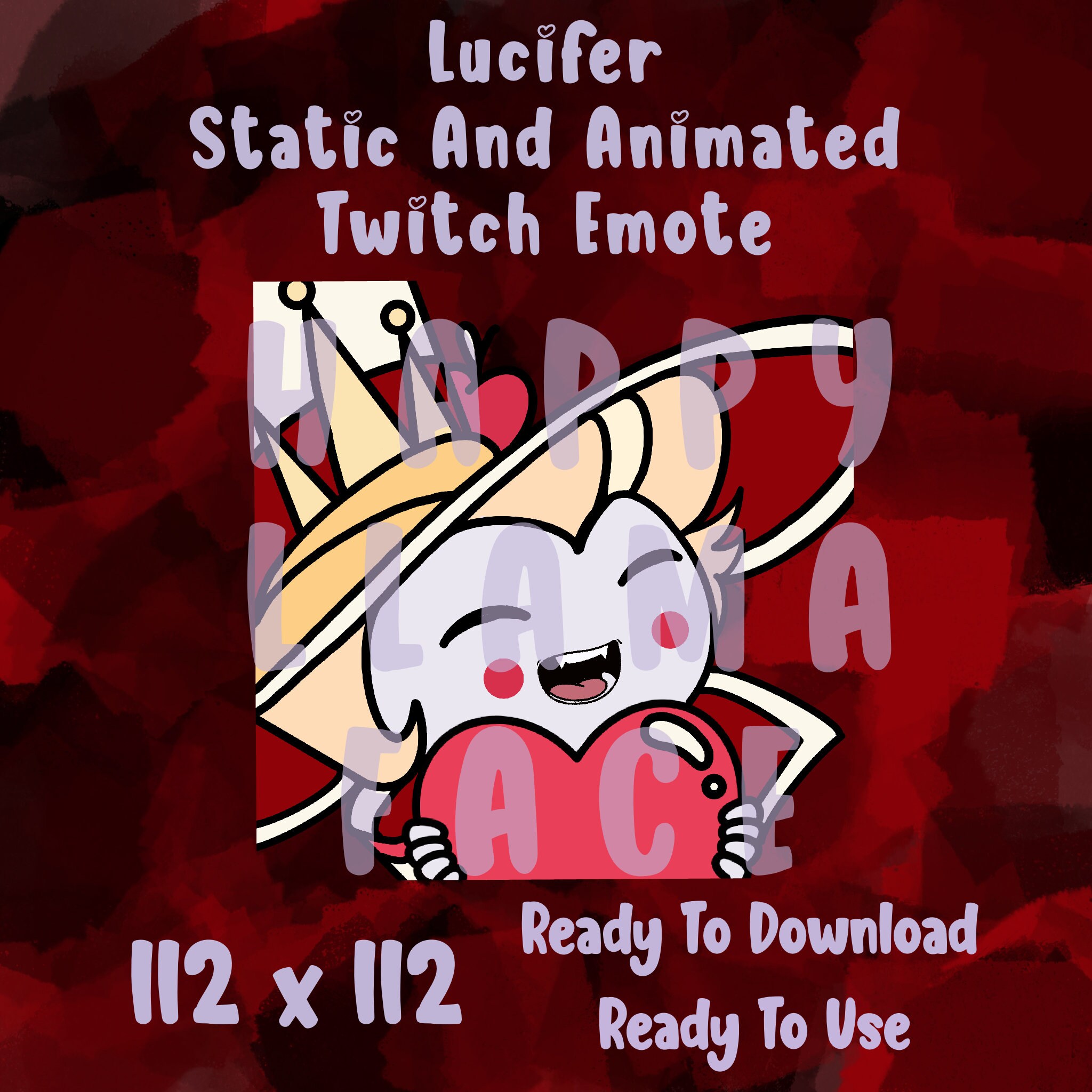 Lucifer Twitch Emote - Etsy
