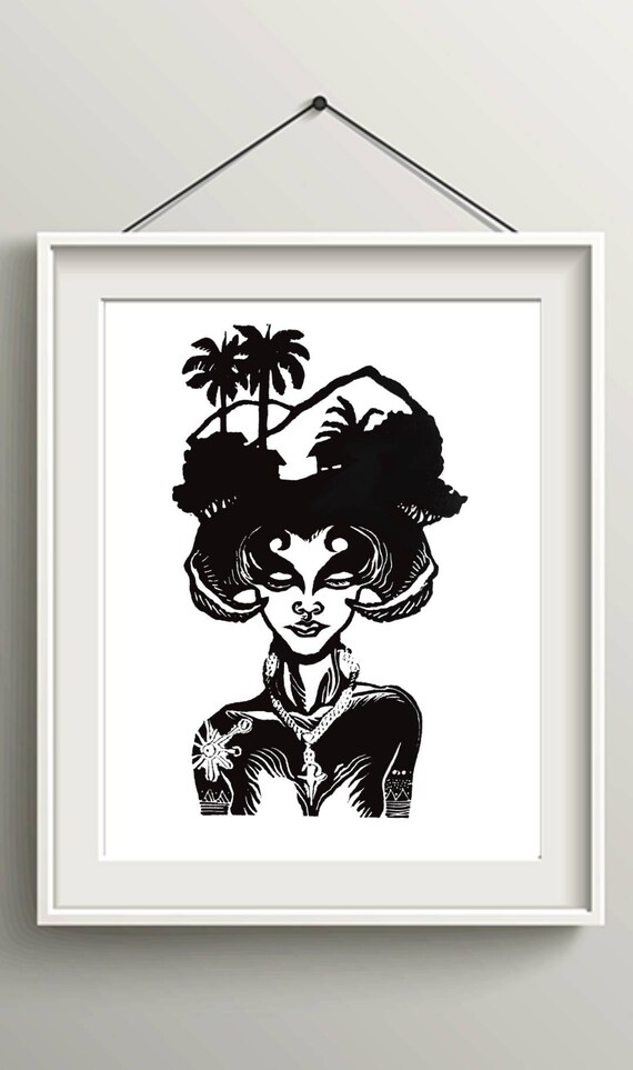 Puerto Rican Taina Art Print Boricua Jibara Home Decor Gifts - Etsy